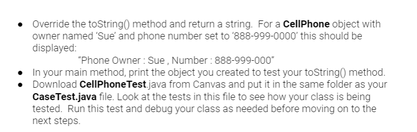 Solved Problem 2. (15 points) Create a class named CellPhone | Chegg.com