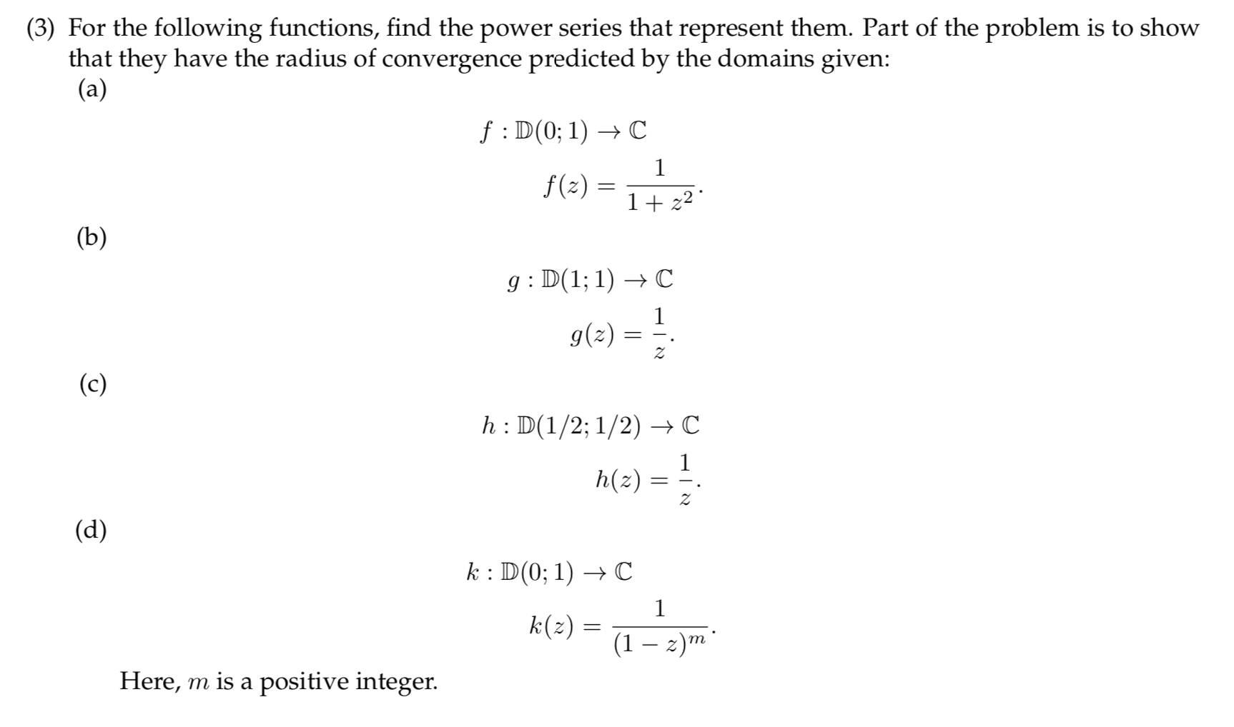 Solved (3) For the following functions, find the power | Chegg.com