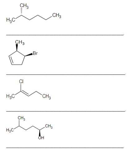 Solved CH3 CH3 H3C CH3 Br CI H2C CH3 сн. CHE HEC OH ECH | Chegg.com