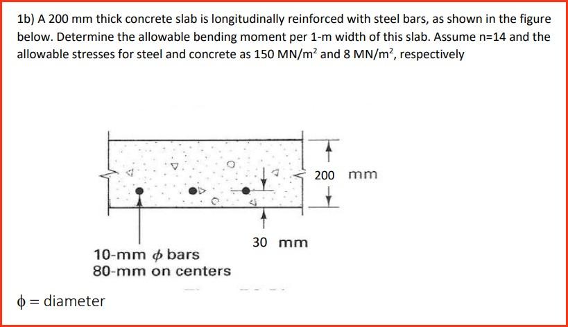 Solved 1a) Determine the allowable bending moment around | Chegg.com