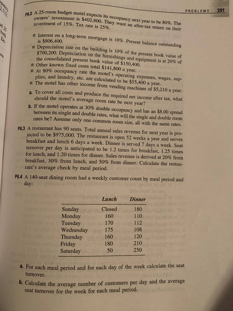 Solved P6.2.a Calculate the ROI. P6.2.a Calculate the Income | Chegg.com