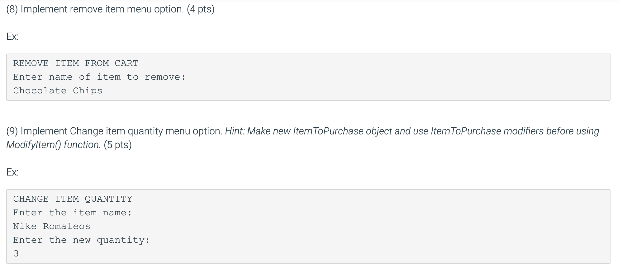 Solved LAB ACTIVITY 8.26.1: LAB*: Program: Online shopping | Chegg.com