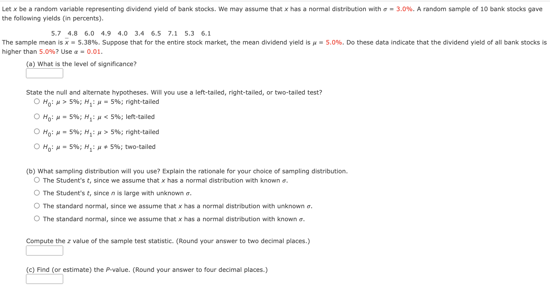 Solved t x be a random variable representing dividend yield | Chegg.com
