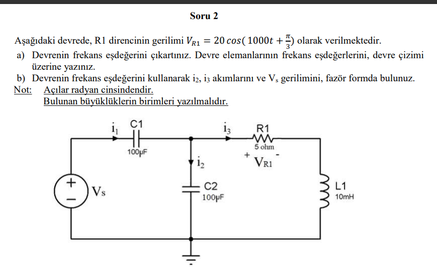 Solved Aşağıdaki devrede, R1 direncinin gerilimi | Chegg.com