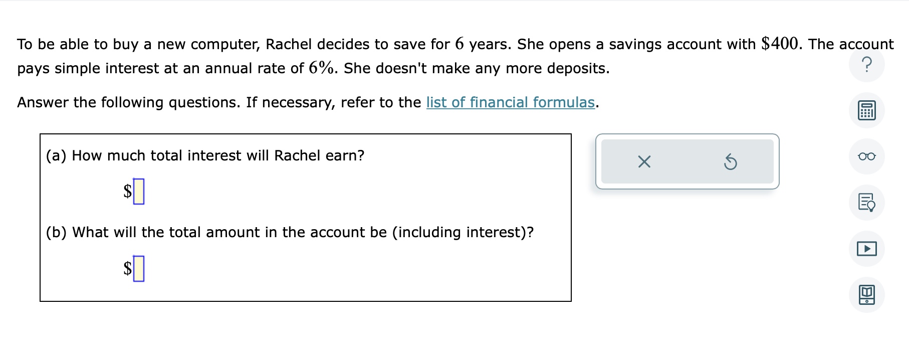 Solved To be able to buy a new computer, Rachel decides to | Chegg.com