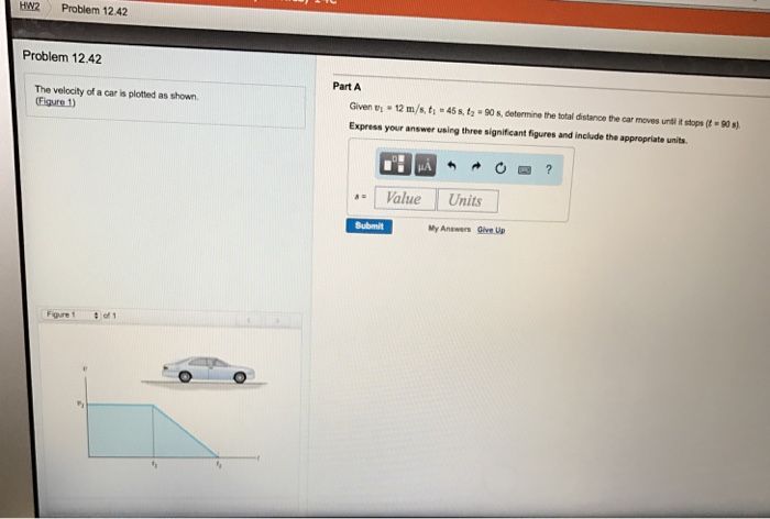 Solved The velocity of a car is plotted as shown. (Figure 1) | Chegg.com