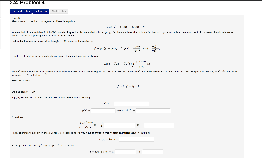 Solved 32 Problem 4 Previous Problem Problom List Next 1389