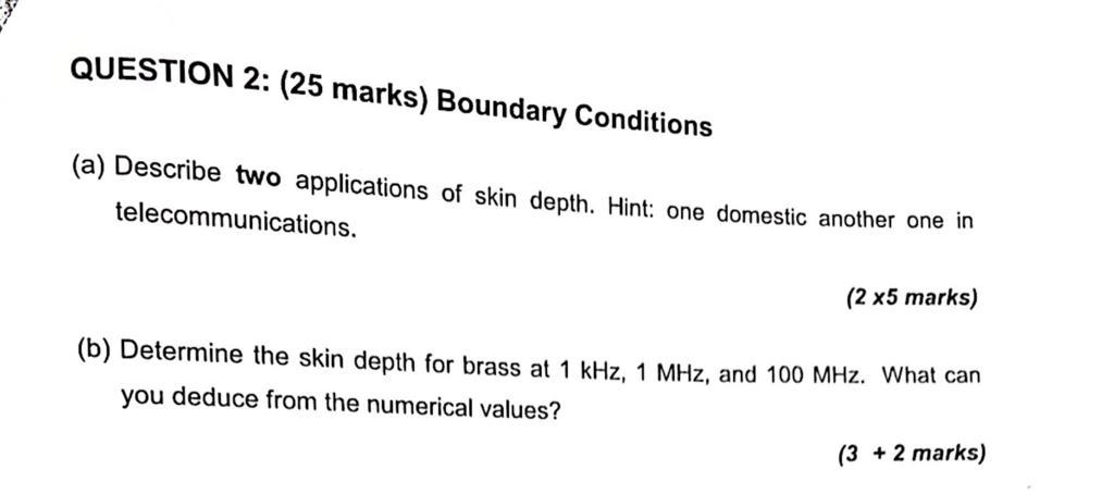 Solved QUESTION 2: (25 marks) Boundary Conditions (a) | Chegg.com