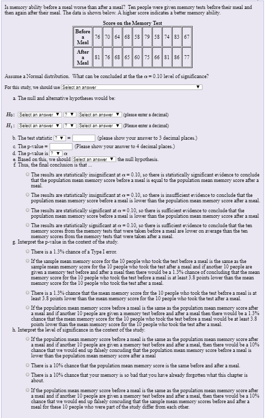 Solved Do students perform the same when they take an exam | Chegg.com