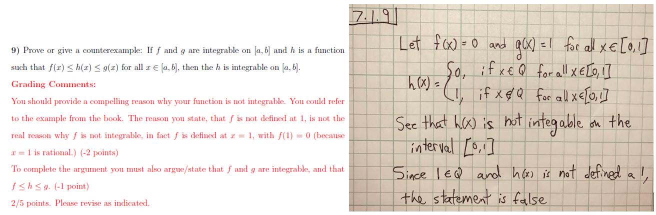 Solved 9) Prove or give a counterexample: If f and g are | Chegg.com
