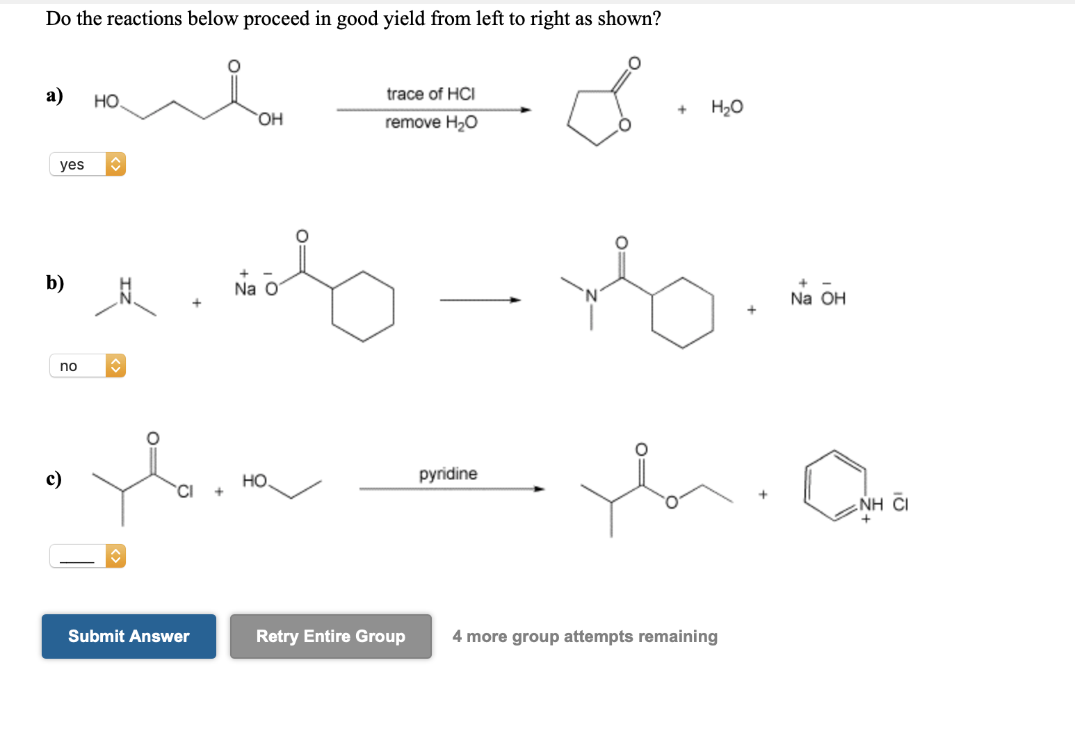 Solved Do the reactions below proceed in good yield from | Chegg.com