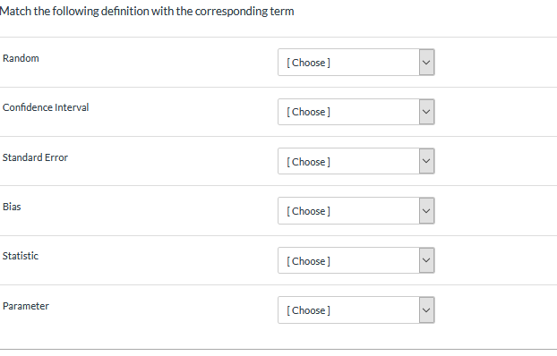 Solved Match the following definition with the corresponding | Chegg.com