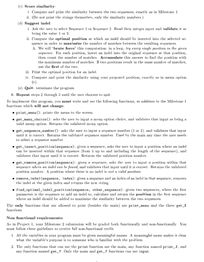 While complex algorithms exist to do sequence | Chegg.com