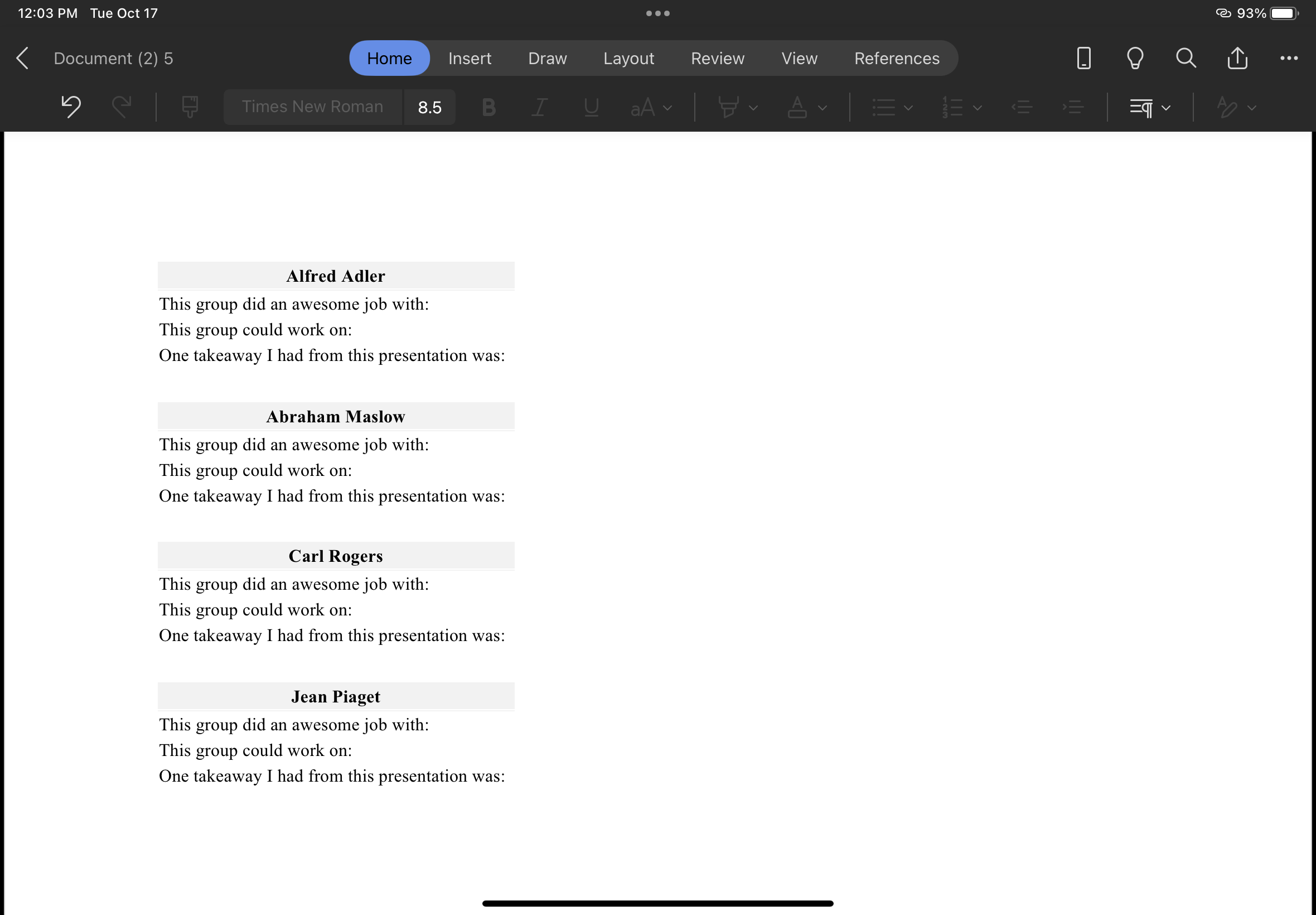 Solved Alfred Adler This group did an awesome job with: This | Chegg.com