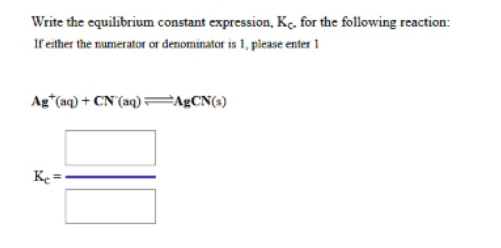 Solved Write the equilibrium constant expression, Kc. for | Chegg.com