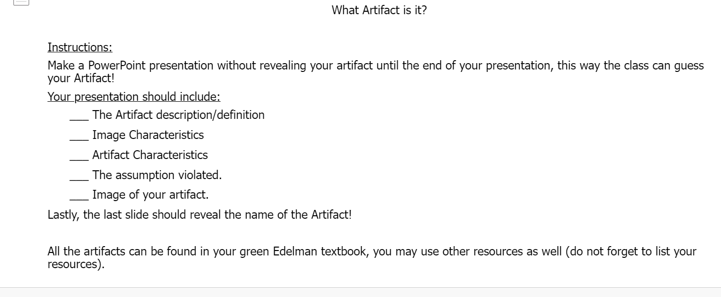 Solved Instructions: Make a PowerPoint presentation without | Chegg.com