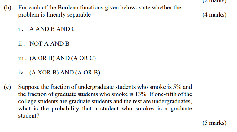 Solved (b) For each of the Boolean functions given below, | Chegg.com
