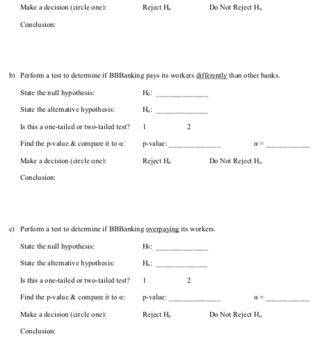 Solved Part I: Finding p-values Consider the following | Chegg.com