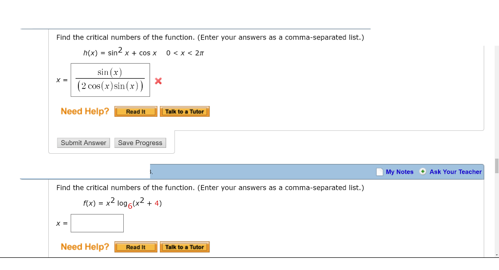 Solved Find the critical numbers of the function. (Enter | Chegg.com