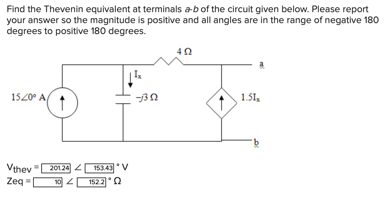 Solved Find the Thevenin equivalent at terminals a-b of the | Chegg.com