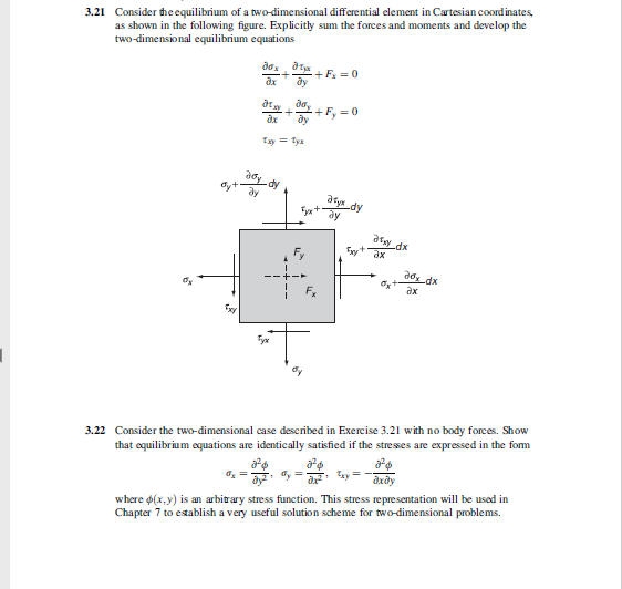 Solved 3.21 Consider the equilibrium of a two-dimensional | Chegg.com Solved 3.21 Consider the equilibrium of a two-dimensional | Chegg.com