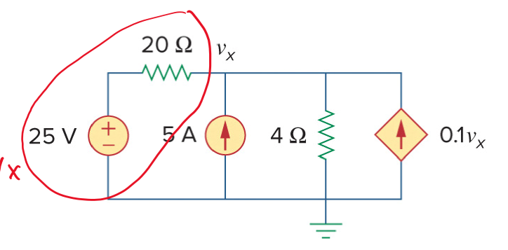 Solved find vx of the following circuit using superposition | Chegg.com Solved find vx of the following circuit using superposition | Chegg.com