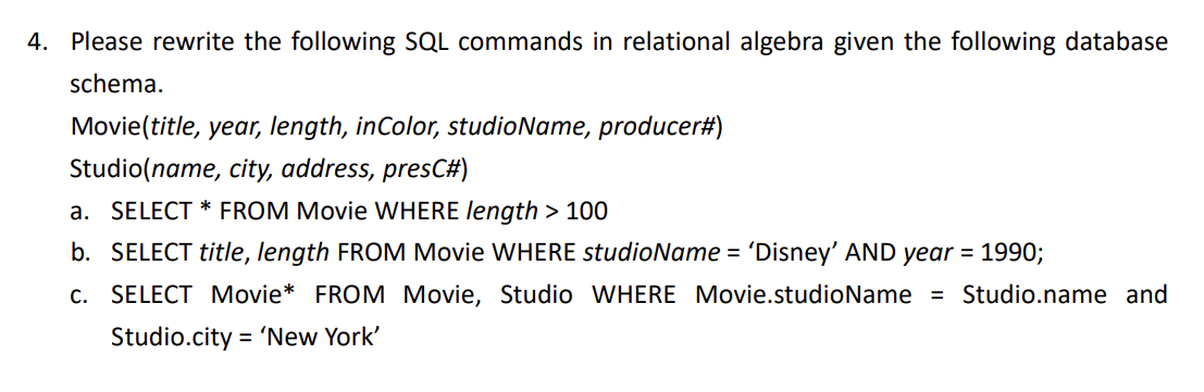 Solved Pleas E Rewrite The Following Sql