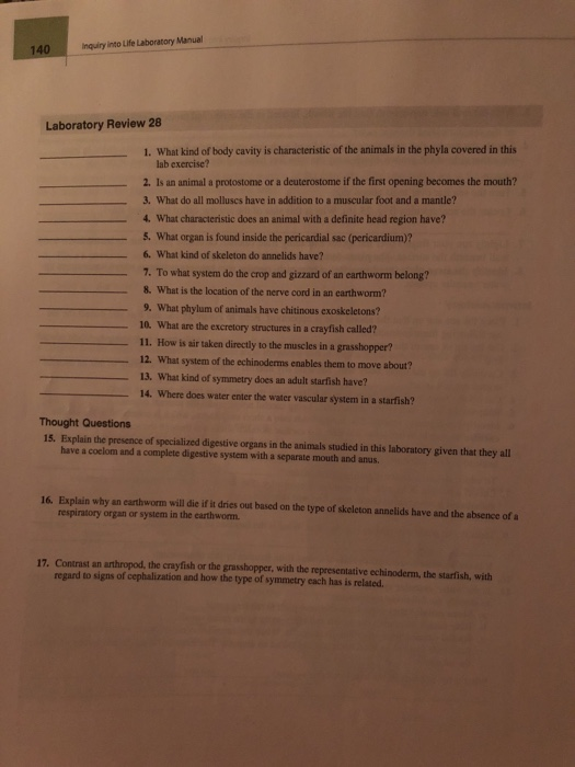 Solved inquiry into Life Laboratory Manual Laboratory Review | Chegg.com
