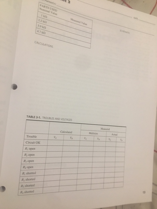 Solved Experiments manual Troubleshooting experiment 3 | Chegg.com