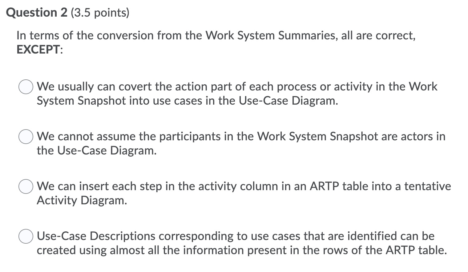Solved Question 4 (3.5 points) Systems analysis begins | Chegg.com