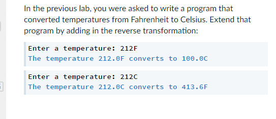 Solved In the previous lab, you were asked to write a | Chegg.com