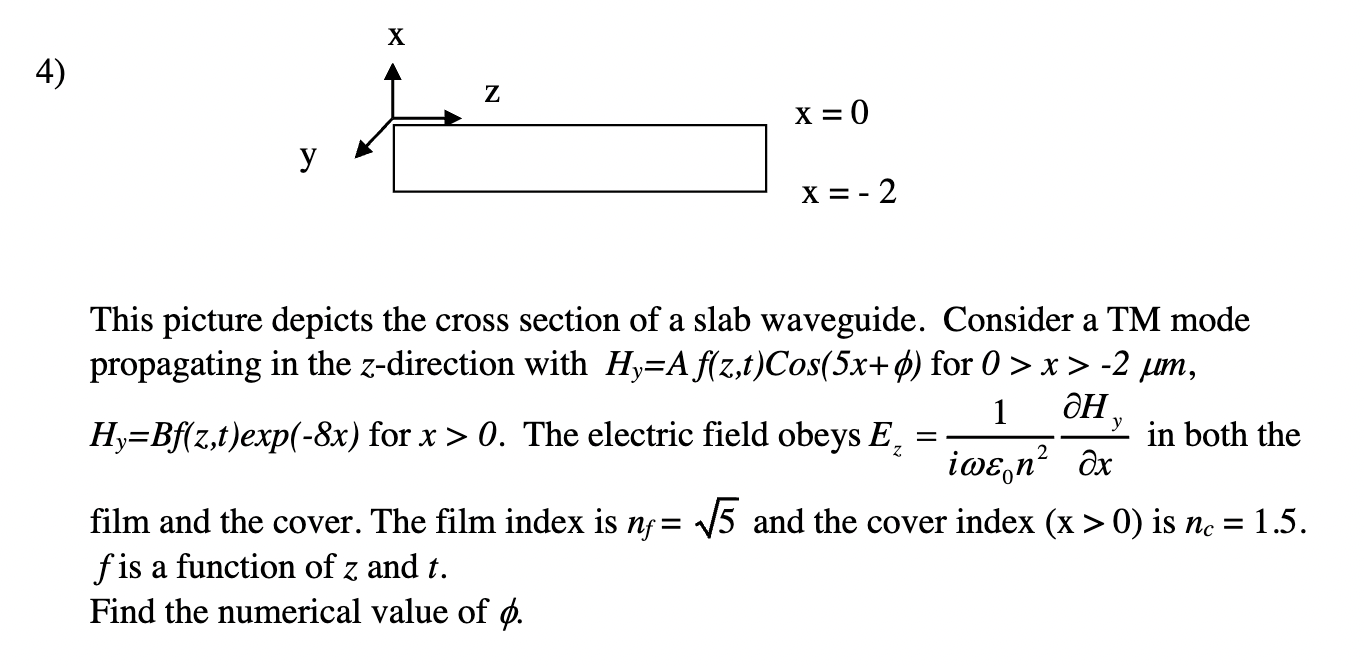 Solved 4) This picture depicts the cross section of a slab | Chegg.com