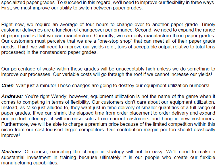 Mason Paper Company (MPC) manufactures commodity | Chegg.com