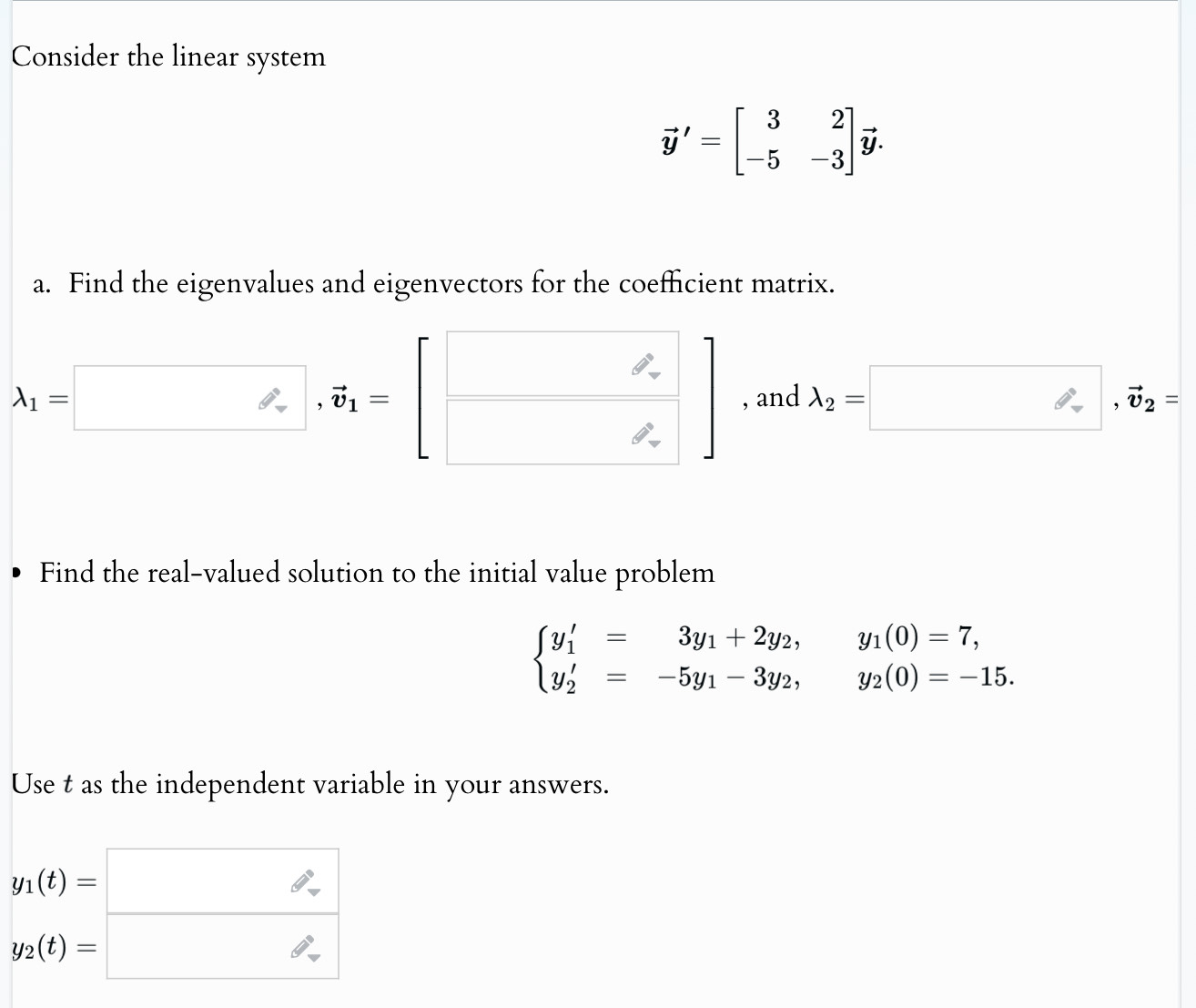 Solved Consider the linear | Chegg.com