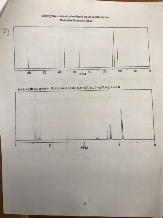 Solved Please help to identify what the molecule is based on | Chegg.com