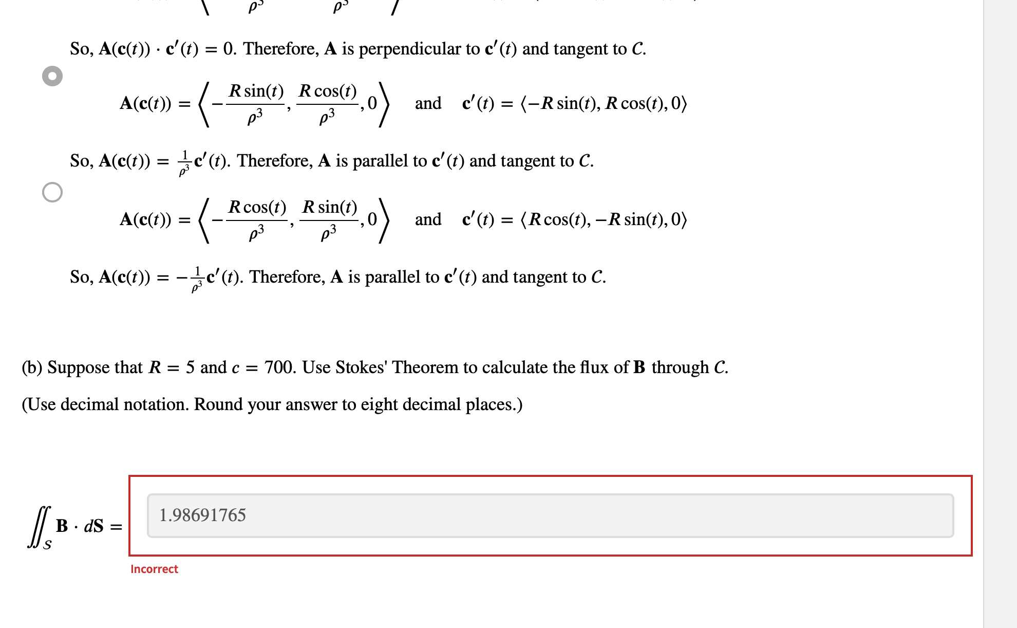 Solved The magnetic field B due to a small current loop | Chegg.com