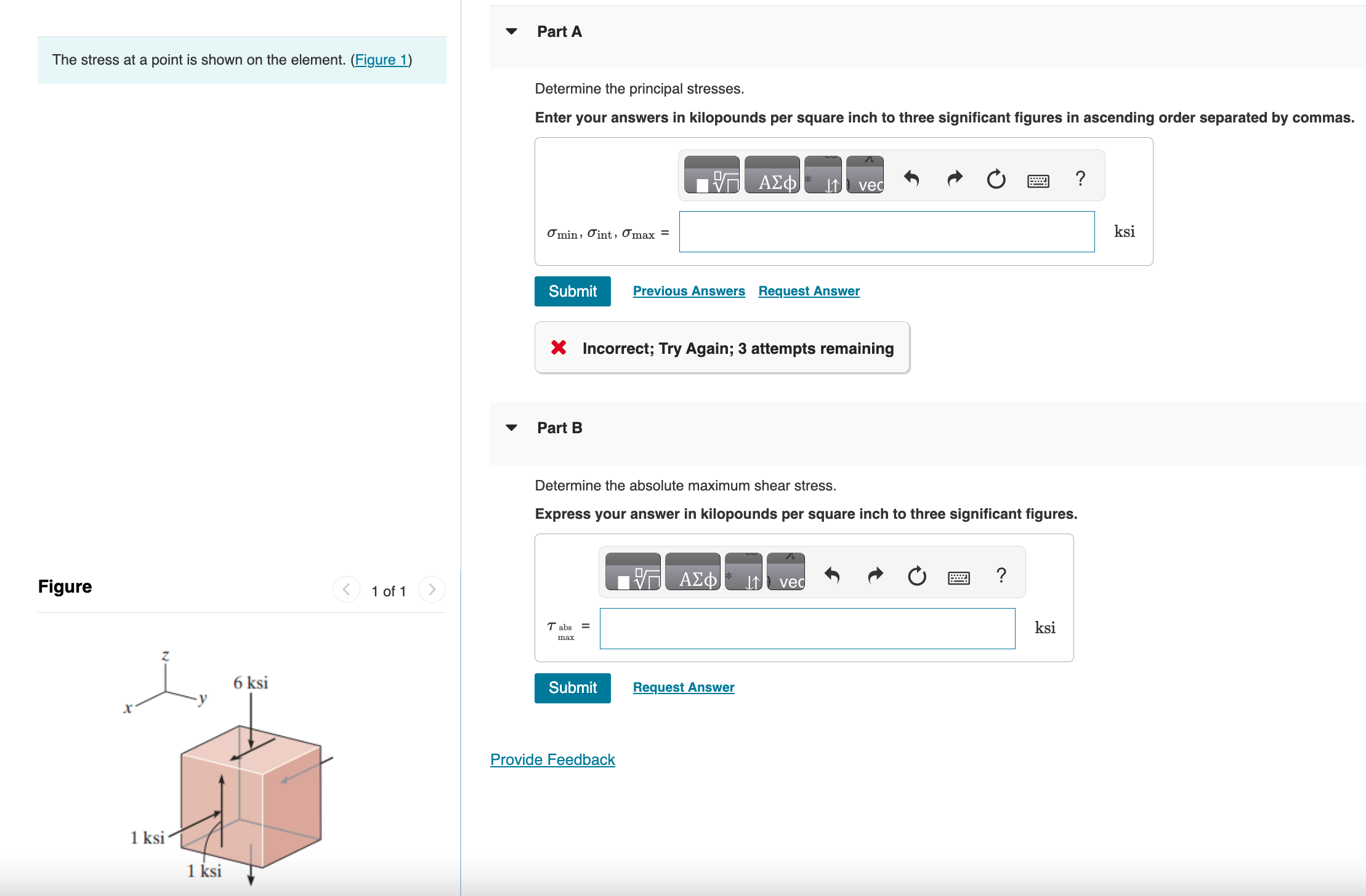 Solved The stress at a point is shown on the element. | Chegg.com Solved The stress at a point is shown on the element. | Chegg.com