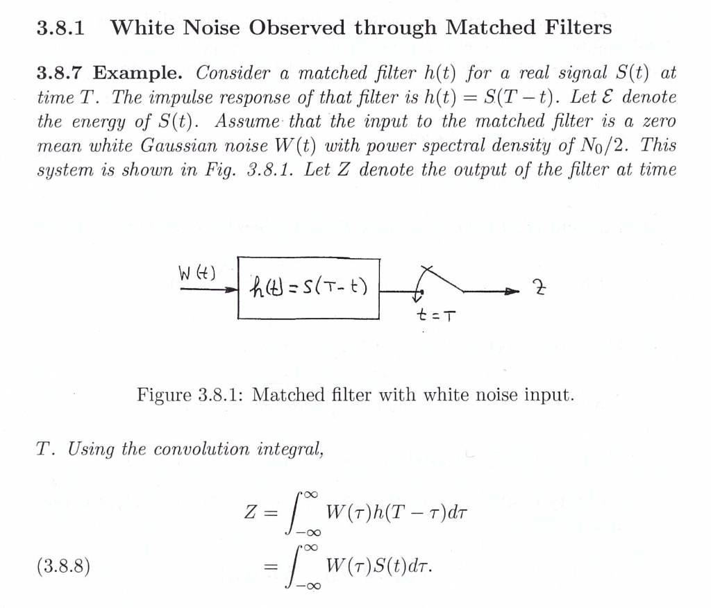 Solved Let W(t) be a zero mean white Gaussian noise process | Chegg.com