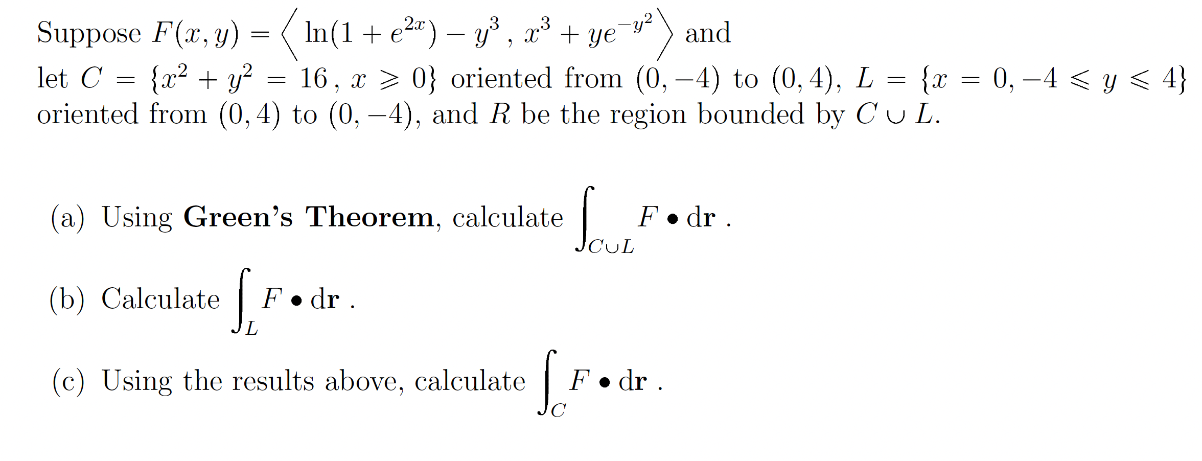 Solved Suppose F(x,y)= ln(1+e2x)−y3,x3+ye−y2 and let | Chegg.com