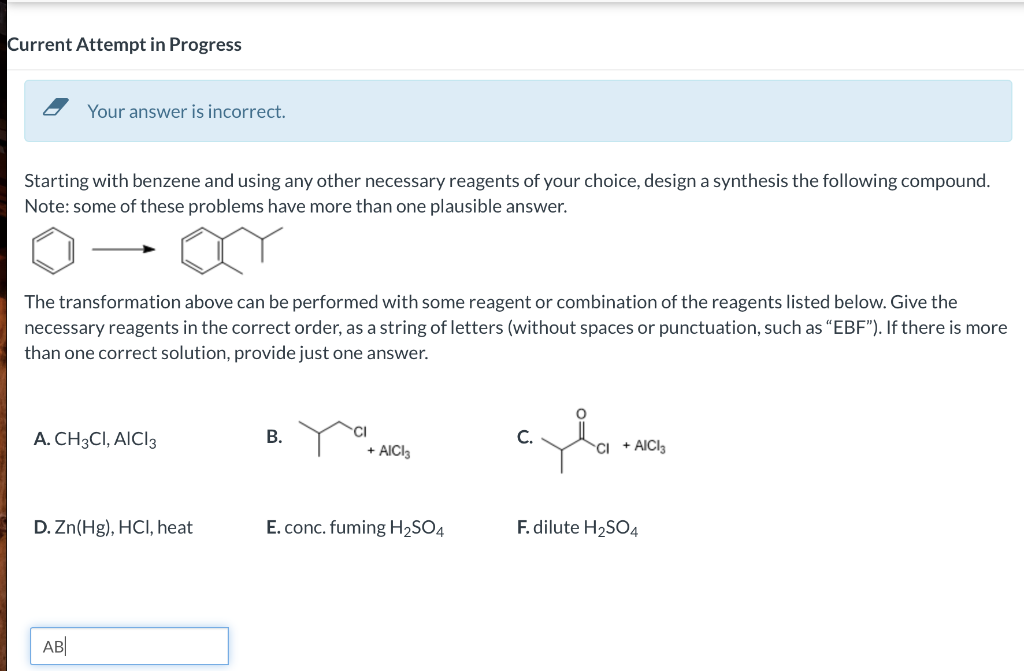 Solved Current Attempt in Progress Your answer is incorrect. | Chegg.com