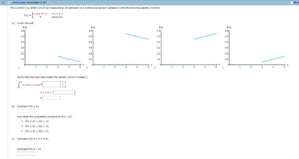 Solved The current in a certain circuit as measured by an | Chegg.com