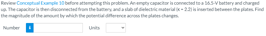 Solved Review Conceptual Example 10 before attempting this | Chegg.com