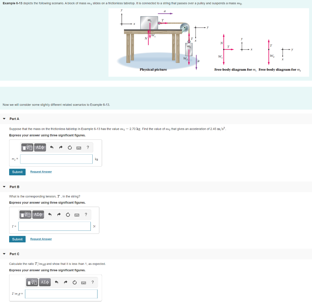 Solved Example 6-13 depicts the following scenario. A block | Chegg.com
