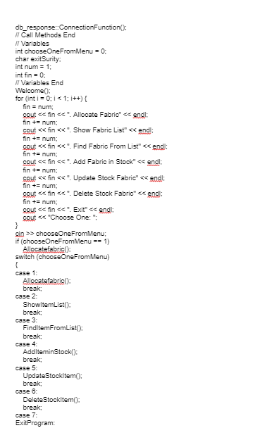 Solved C++ and SQL I keep getting a connection error on | Chegg.com
