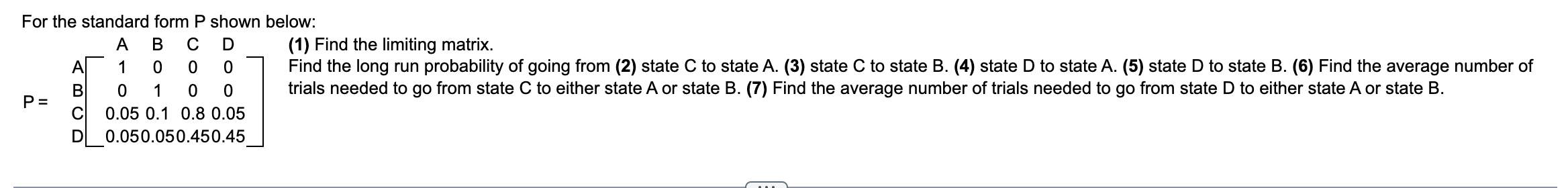For the standard form P shown below: (1) Find the | Chegg.com