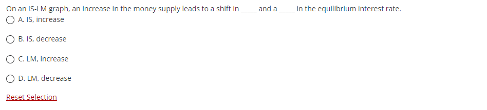 Solved On An Is Lm Graph An Increase In Autonomous 