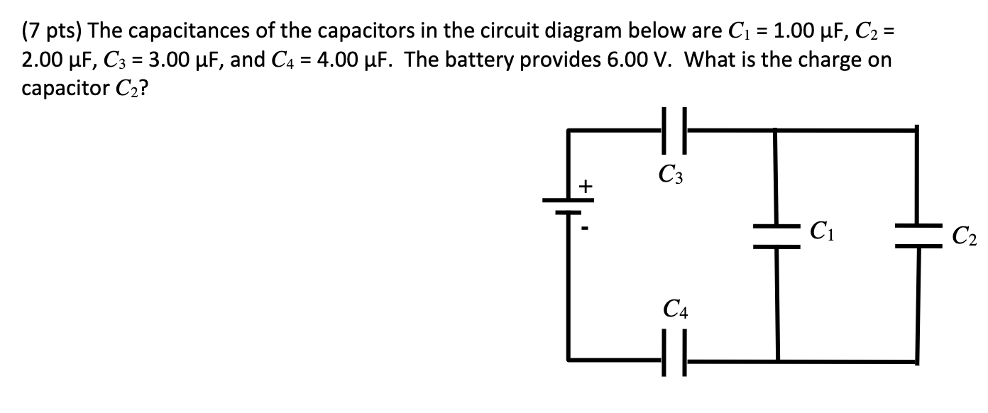 Solved The capacitances of the capacitors in the circuit | Chegg.com