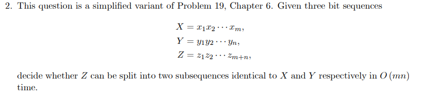 Solved - For all DP recurrence relations, you must provide a | Chegg.com