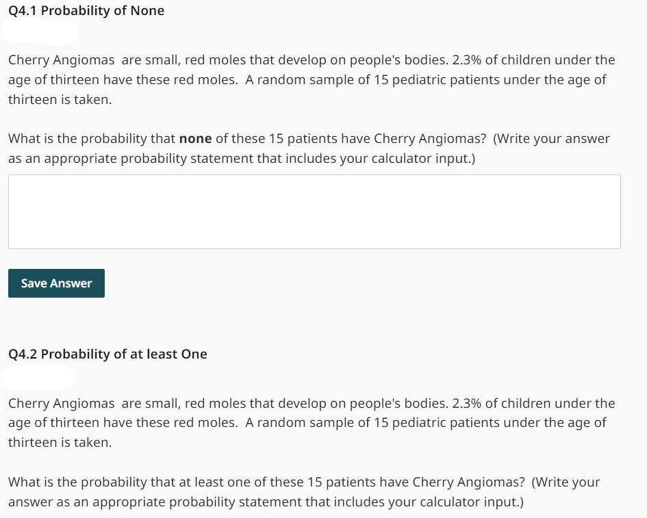 Solved Cherry Angiomas are small, red moles that develop on | Chegg.com