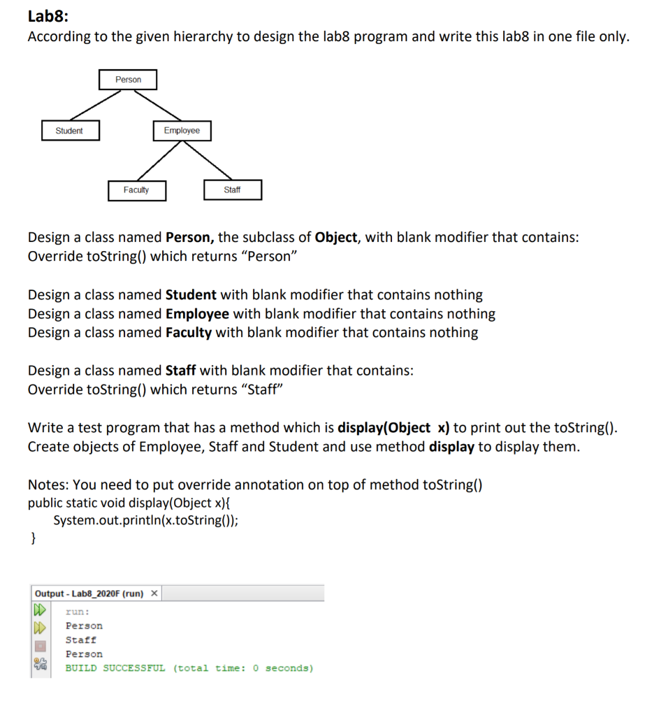 Solved Lab8: According to the given hierarchy to design the | Chegg.com